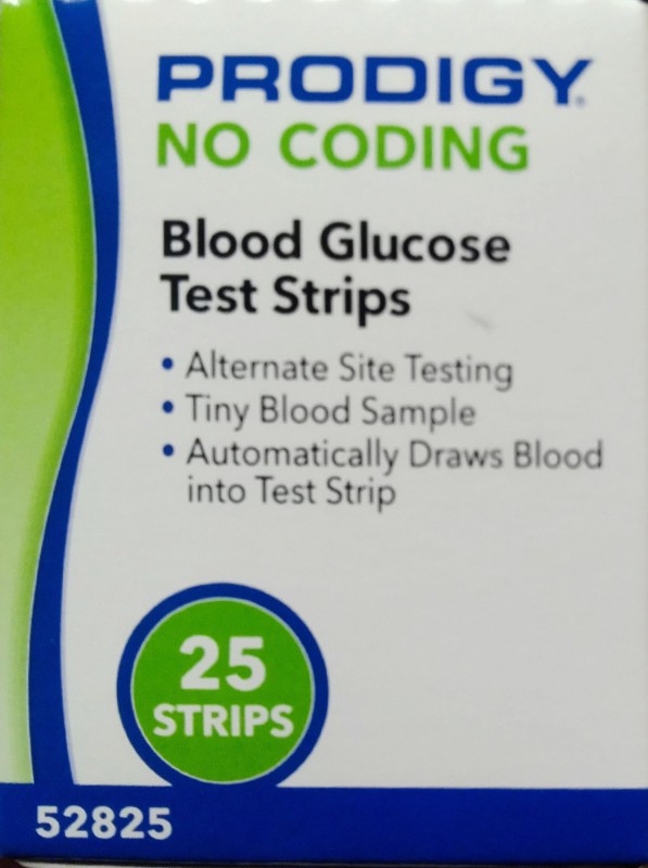 Prodigy Blood Glucose Test Strips 25/Pc